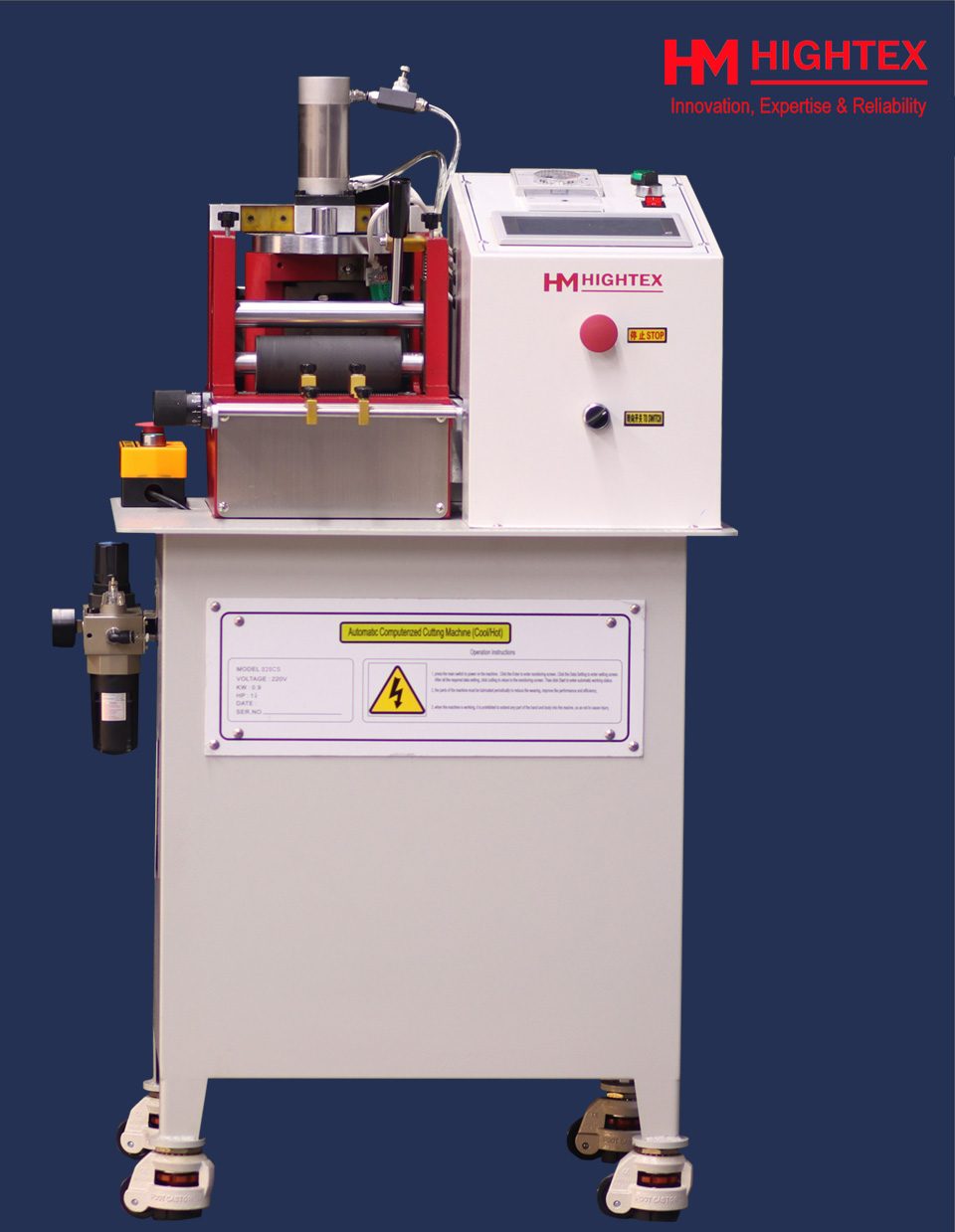 Automatic webbing angle cutting machine, heavy duty webbing angle cutter